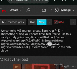 when I try to scroll up at the top of the page it does this - Imgflip