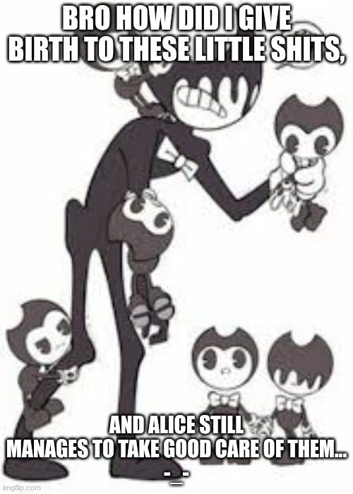 bendy and the ink machine template Memes & GIFs - Imgflip