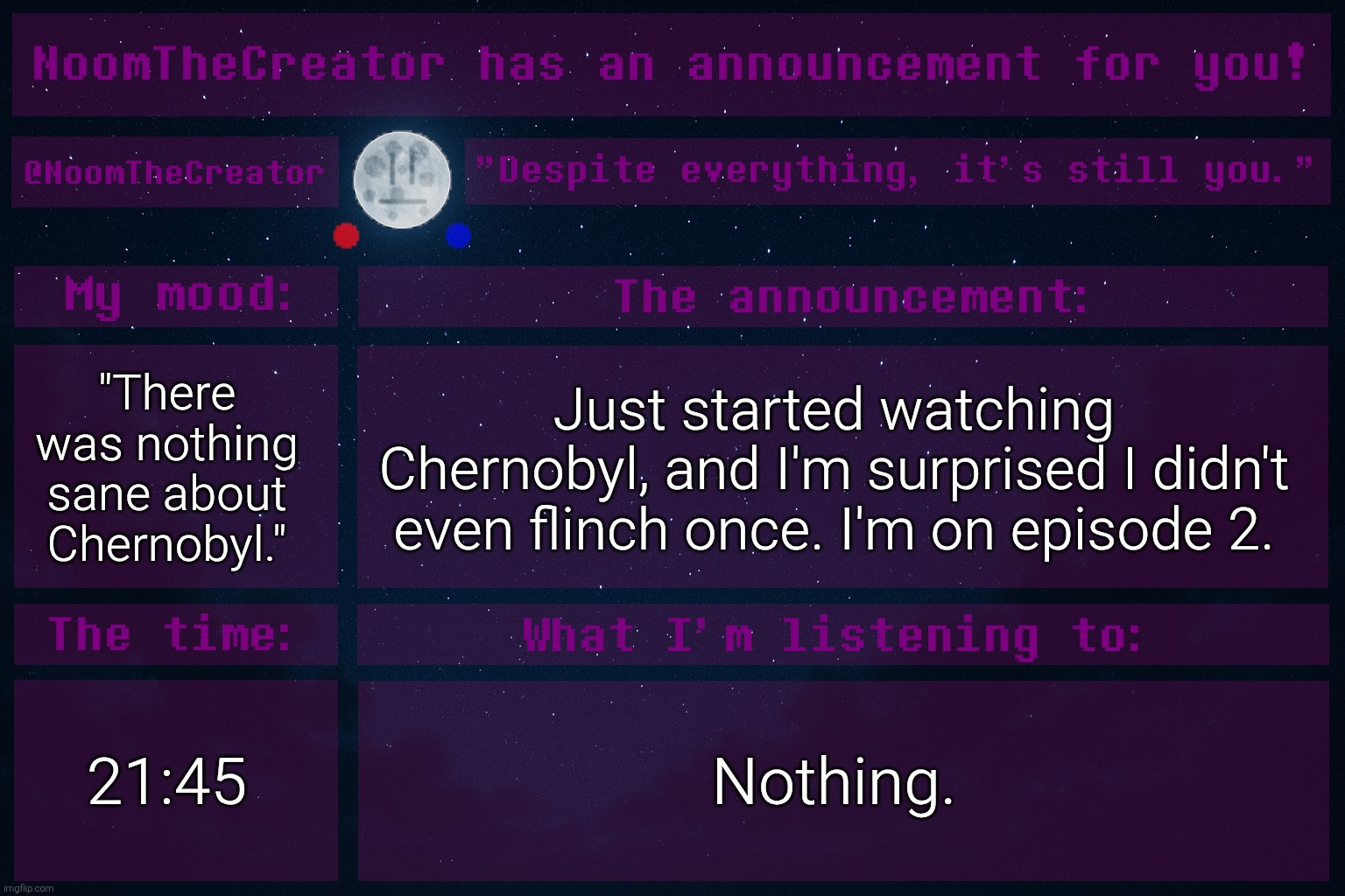 When I first got to know about this atomic cataclysm, I was watching a documentary of it. - Imgflip