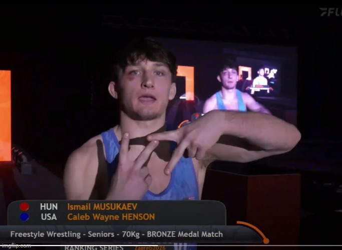Caleb Henson takes out former World champion(2023). Wins bronze medal ...