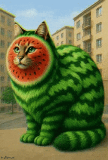 The Catermelon comes alive! - Imgflip