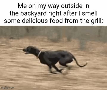 The good food smell in the air - Imgflip