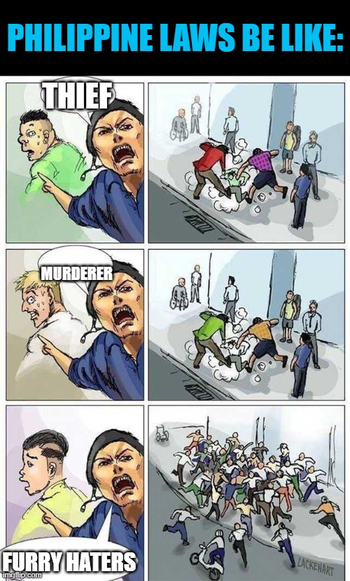 Hating furry in philippines is forbidden - Imgflip