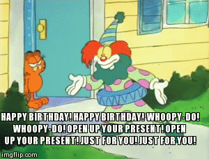 Binky Sings Happy Birthday To Garfield. - Imgflip