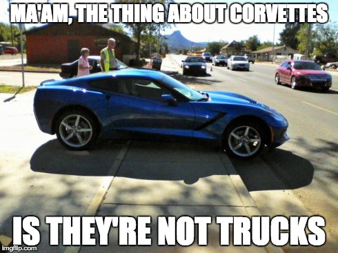 Old Lady Corvette - Imgflip