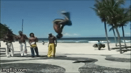 back mortal flip over berimbau - Imgflip
