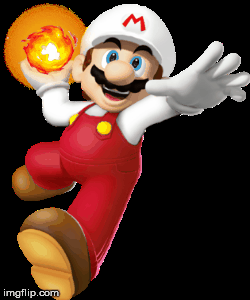 fire mario attack - explosion - Imgflip