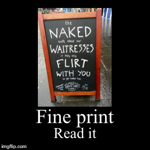 Fine print - Imgflip
