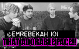 calums adorbs face! - Imgflip