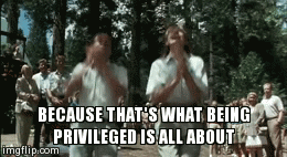 Because that's what being privileged is all about - Imgflip