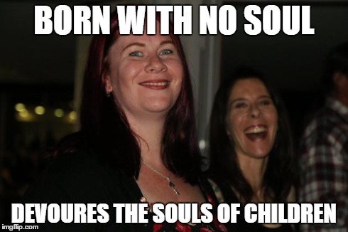 Image tagged in evil red head - Imgflip