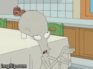 American Dad: Roger hit with a chair - Imgflip