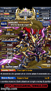 all of my 6* units in brave frontier - Imgflip