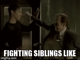 Fighting siblings - Imgflip