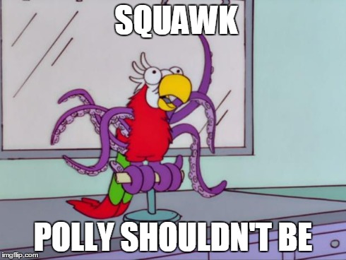 Image tagged in polly shouldn't be - Imgflip