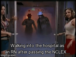 going to work the day after passing the NCLEX - Imgflip
