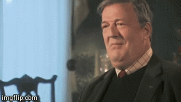 The face one makes when being owned by Stephen Fry. - Imgflip