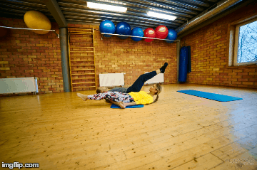 AcroYoga In a Tie partner abs training - Imgflip