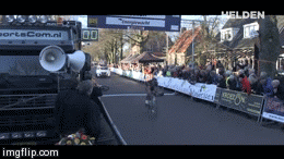 Spectator taking out rider - Imgflip