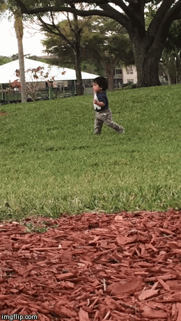 1 year old falling - Imgflip