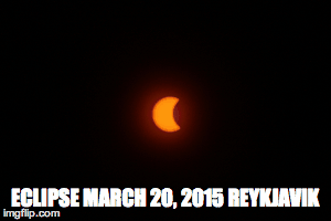 iceland eclipse 3/20 - Imgflip
