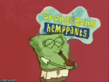 SpongeBong HempPants GIF - Imgflip