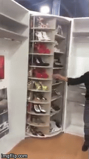 What do you think of this Spinning Shoe Rack? - Imgflip