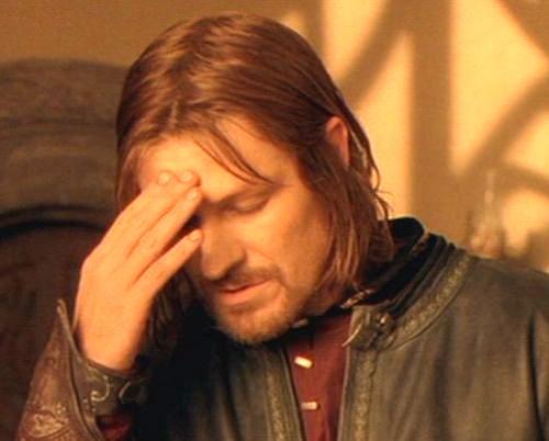 Frustrated Boromir Blank Template Imgflip
