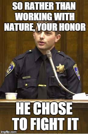 Police Officer Testifying Meme - Imgflip