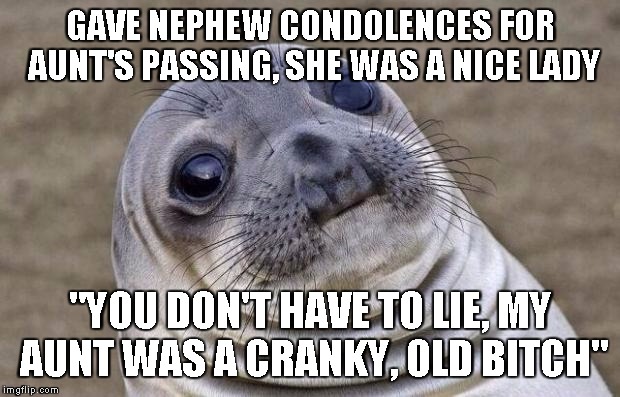 Awkward Moment Sealion Meme Imgflip