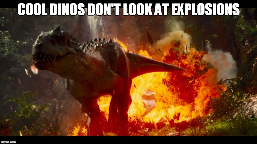 How cool is the indominus rex ? - Imgflip