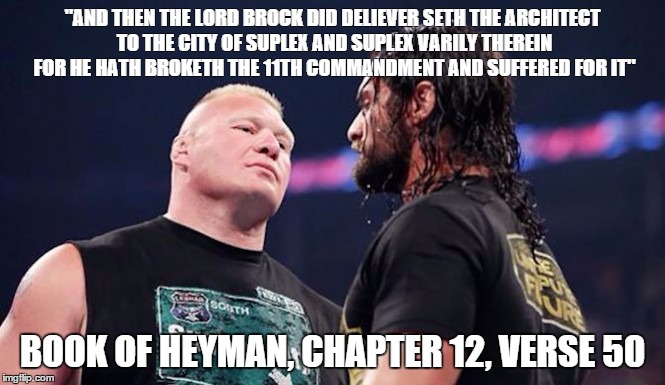 and it said in the book of brock... - Imgflip