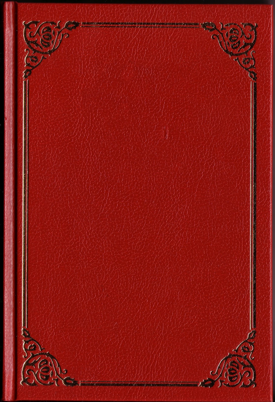 Blank Book Cover Template