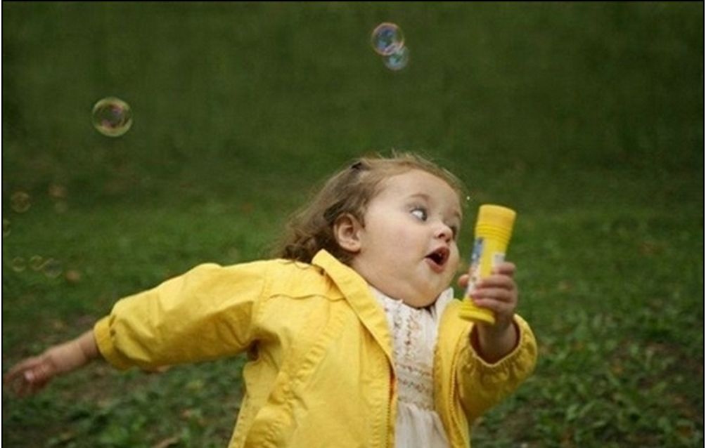 Little Girl Running Away Blank Template Imgflip