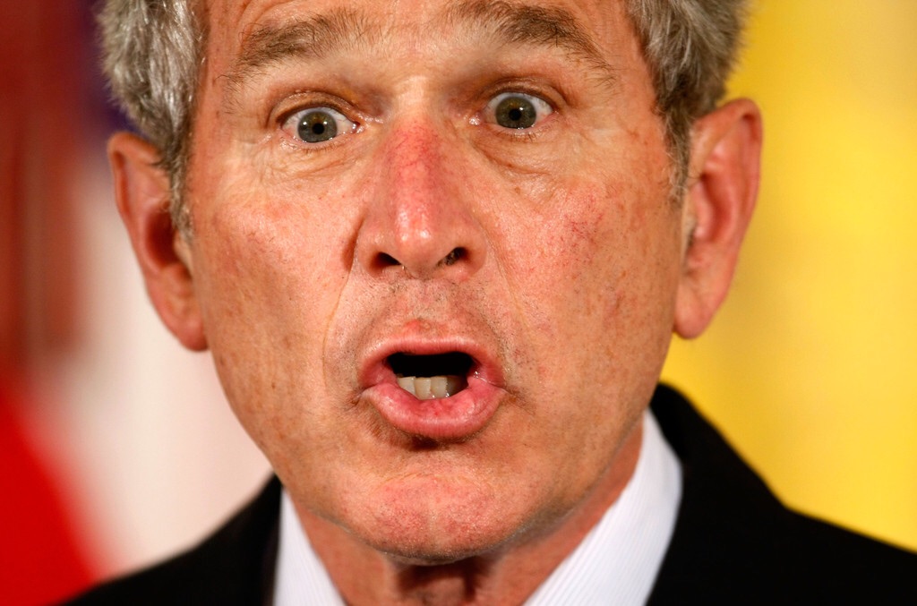 George W Bush Idiot Blank Template Imgflip