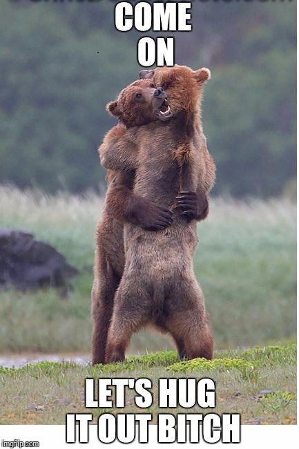 hugging bears - Imgflip