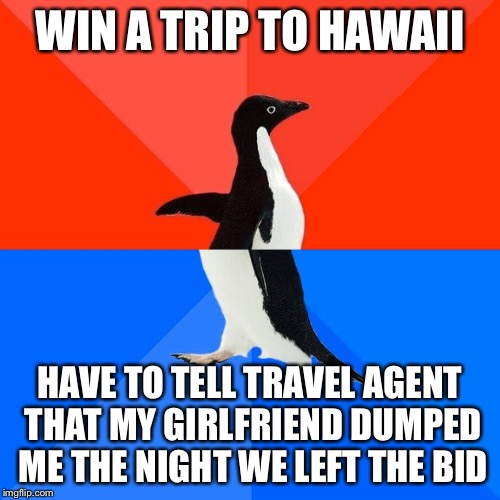Socially Awesome Awkward Penguin Meme - Imgflip