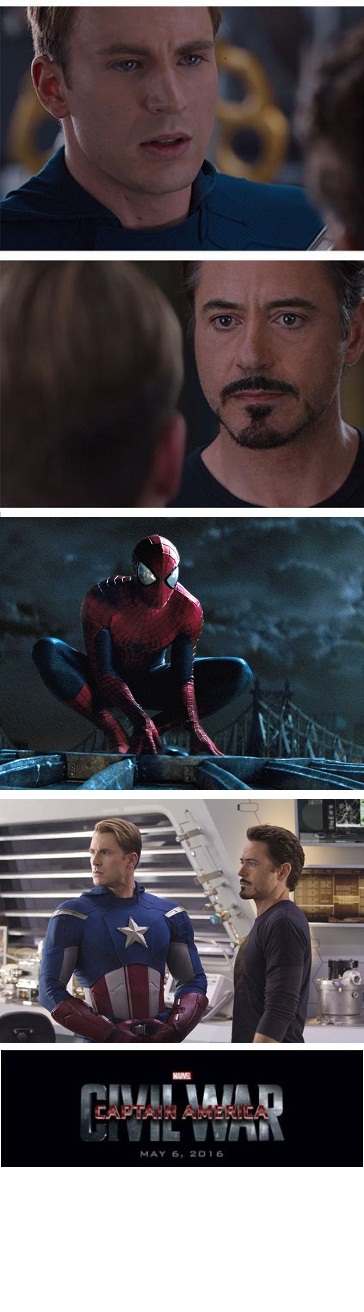 Civil War Meme With Spider Man Blank Template Imgflip