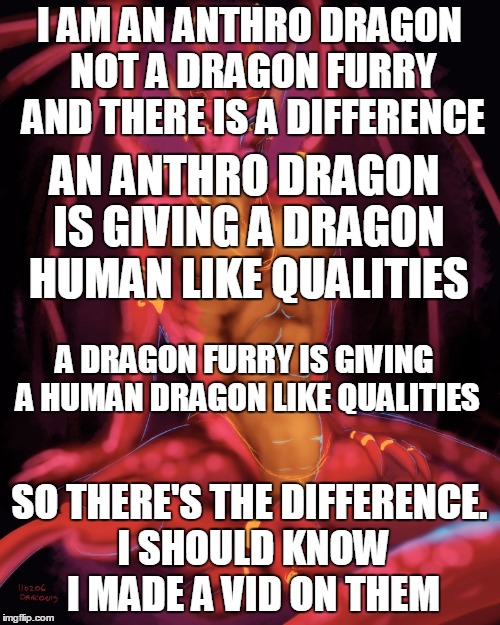 red anthro dragon - Imgflip