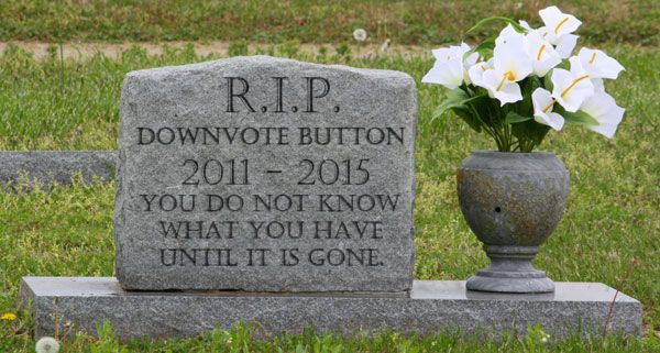 RIP Downvote Button Blank Template Imgflip