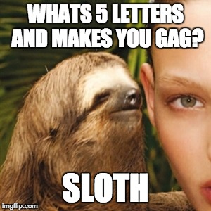 Whisper Sloth Meme - Imgflip
