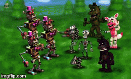 fnaf world battle scene - Imgflip