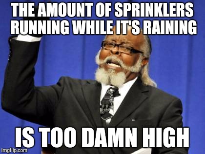 Watering While It's Raining - Imgflip