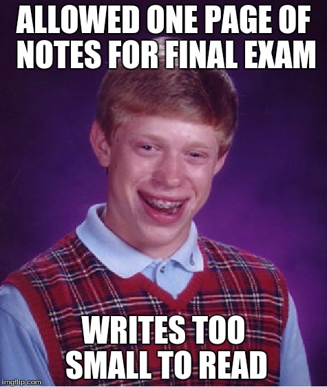 Bad Luck Brian Meme - Imgflip