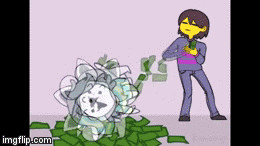 Temmie get money for colege - Imgflip
