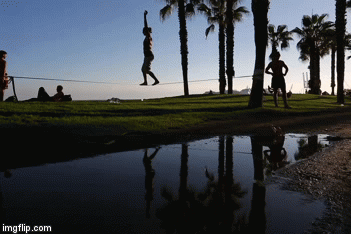 Walking on a wire.... - Imgflip