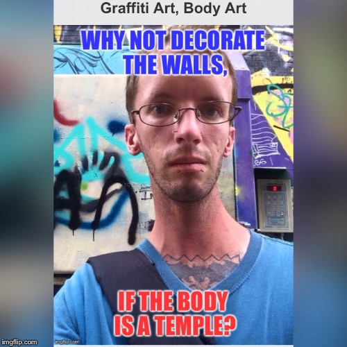 Body Art, Graffiti Art - Imgflip
