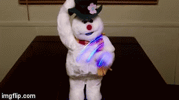 Gemmy spinning snowflake frosty the snowman - Imgflip