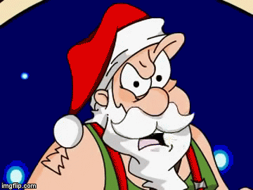 Santa has his naughty list and he means business... - Imgflip