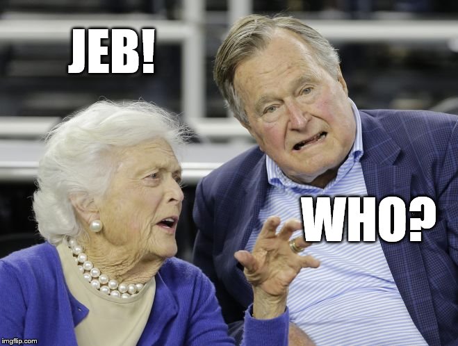 Poor Jeb He s Slipping From Consciousness Everywhere Imgflip